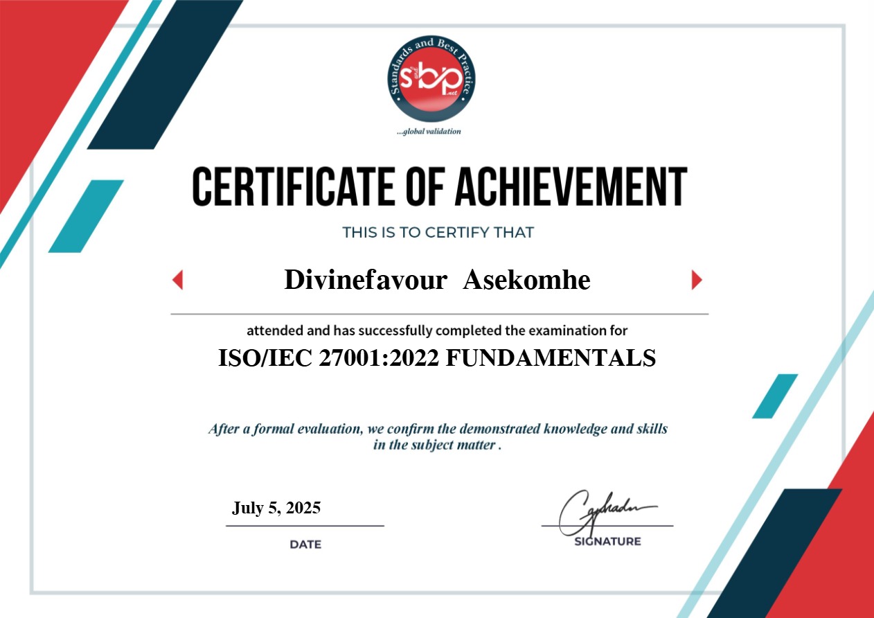 Certificate Verification Page – Standards and Best Practice (SandBP)
