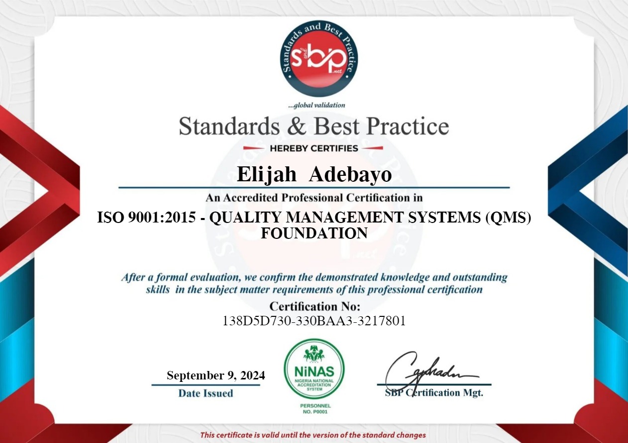 Certificate Verification Page – Standards and Best Practice (SandBP)