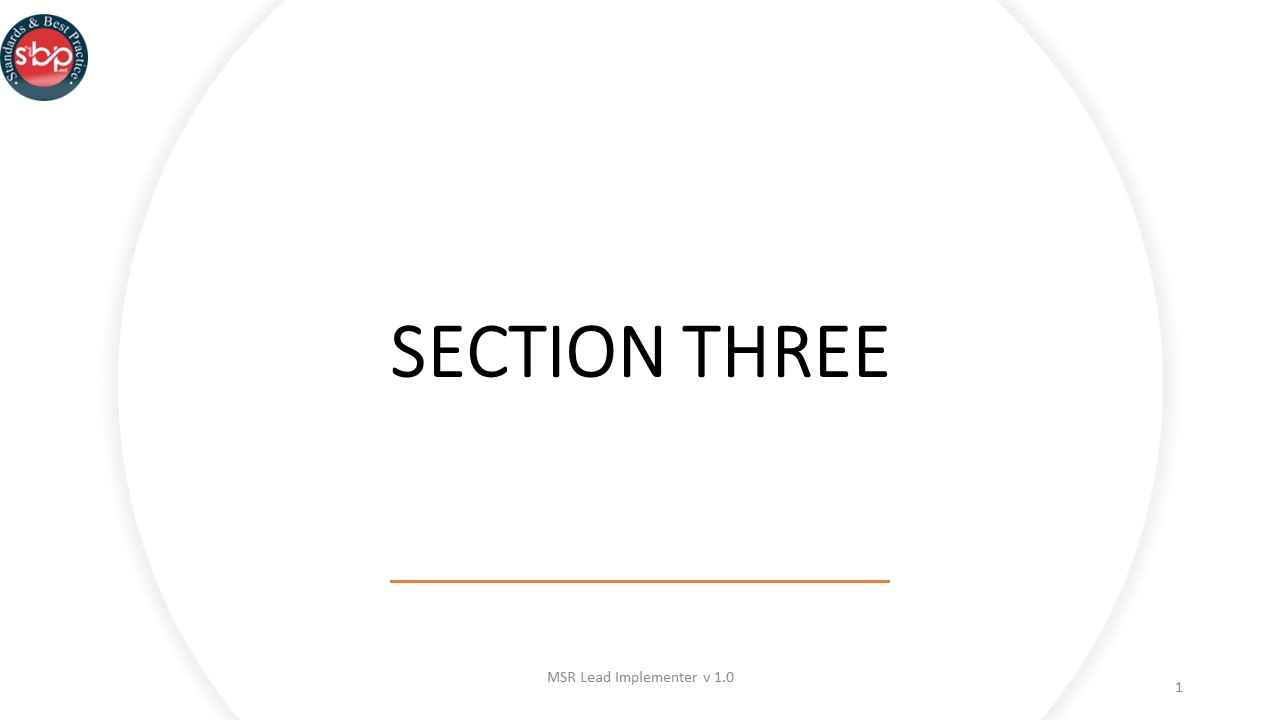 ISO 30301 LI S3 Slide1 – Standards and Best Practice (SandBP)