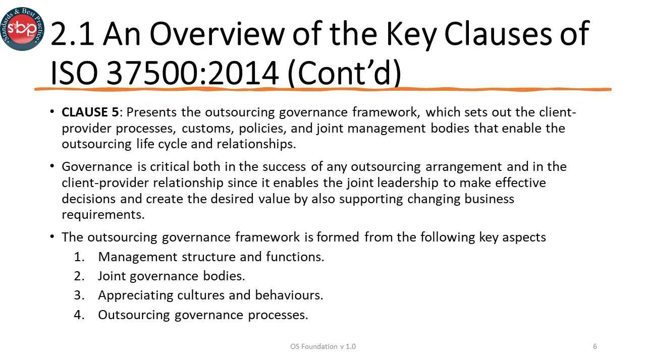 ISO 37500 FD S2 Slide6 – Standards and Best Practice (SandBP)