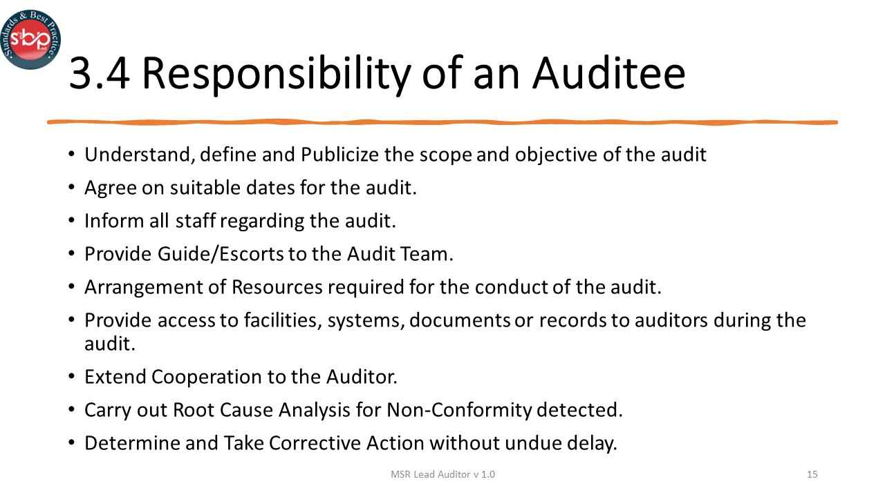 ISO 30301 LA S3 Slide15 – Standards and Best Practice (SandBP)