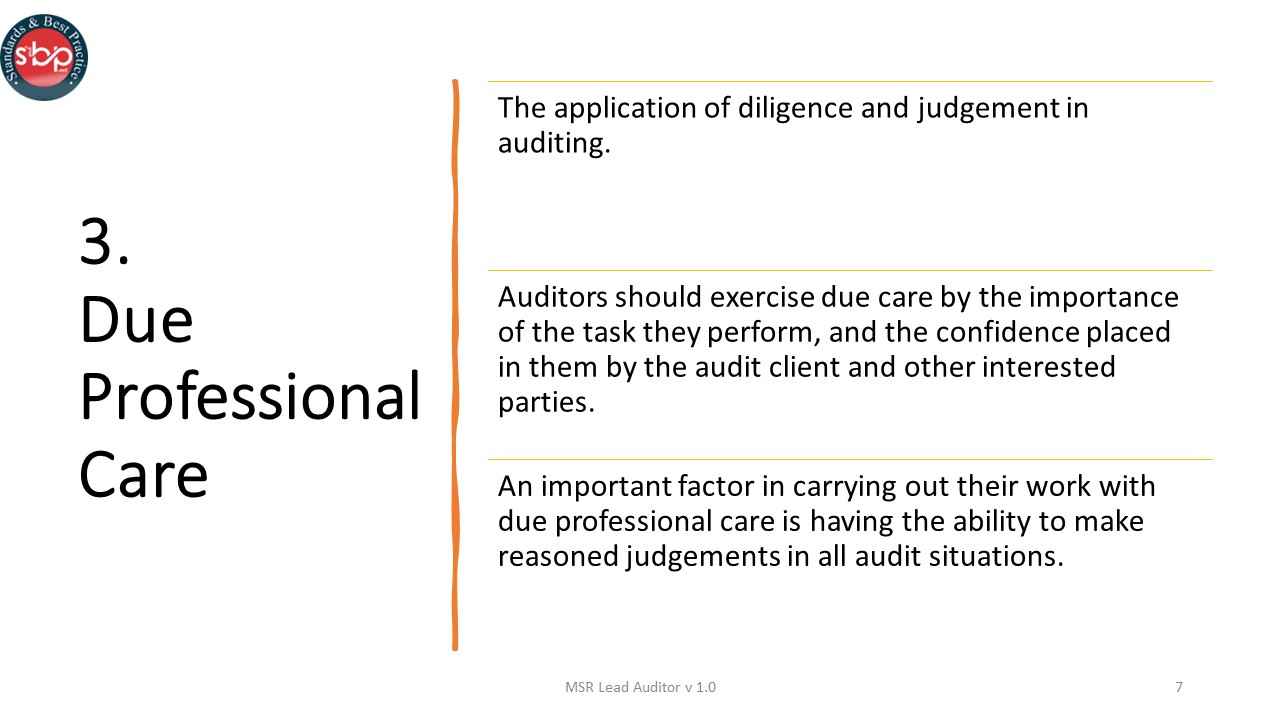 ISO 30301 LA S3 Slide7 – Standards and Best Practice (SandBP)