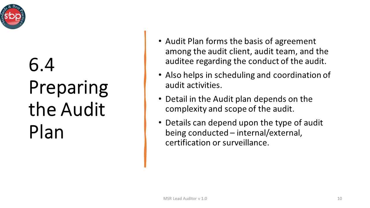 ISO 30301 LA S6 Slide10 – Standards and Best Practice (SandBP)