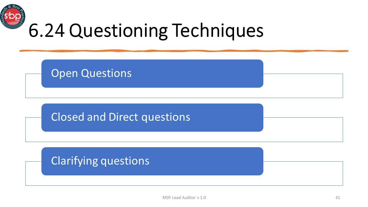 ISO 30301 LA S6 Slide41 – Standards and Best Practice (SandBP)