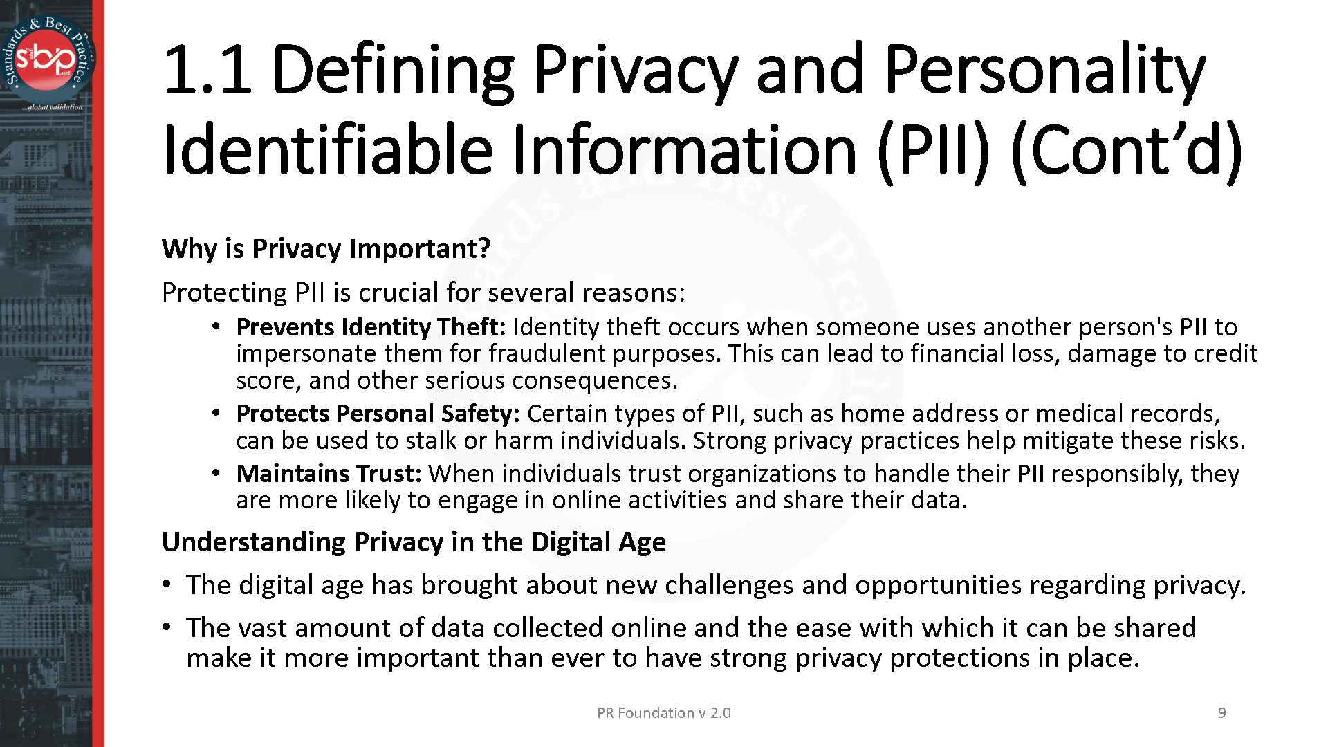ISO 29100 v2 Mod 1 ISO 29100 v2 Module 1_Page9 – Standards and Best ...