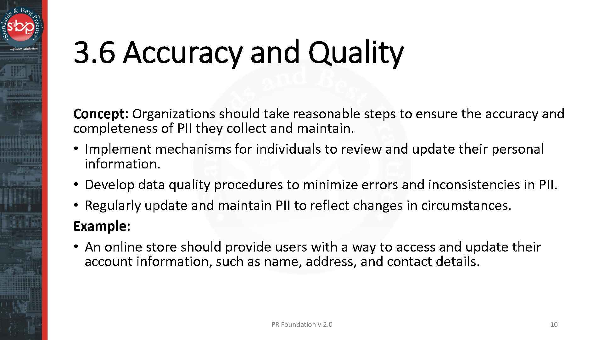 ISO 29100 v2 Mod 3 ISO 29100 v2 Module 3_Page10 – Standards and Best ...