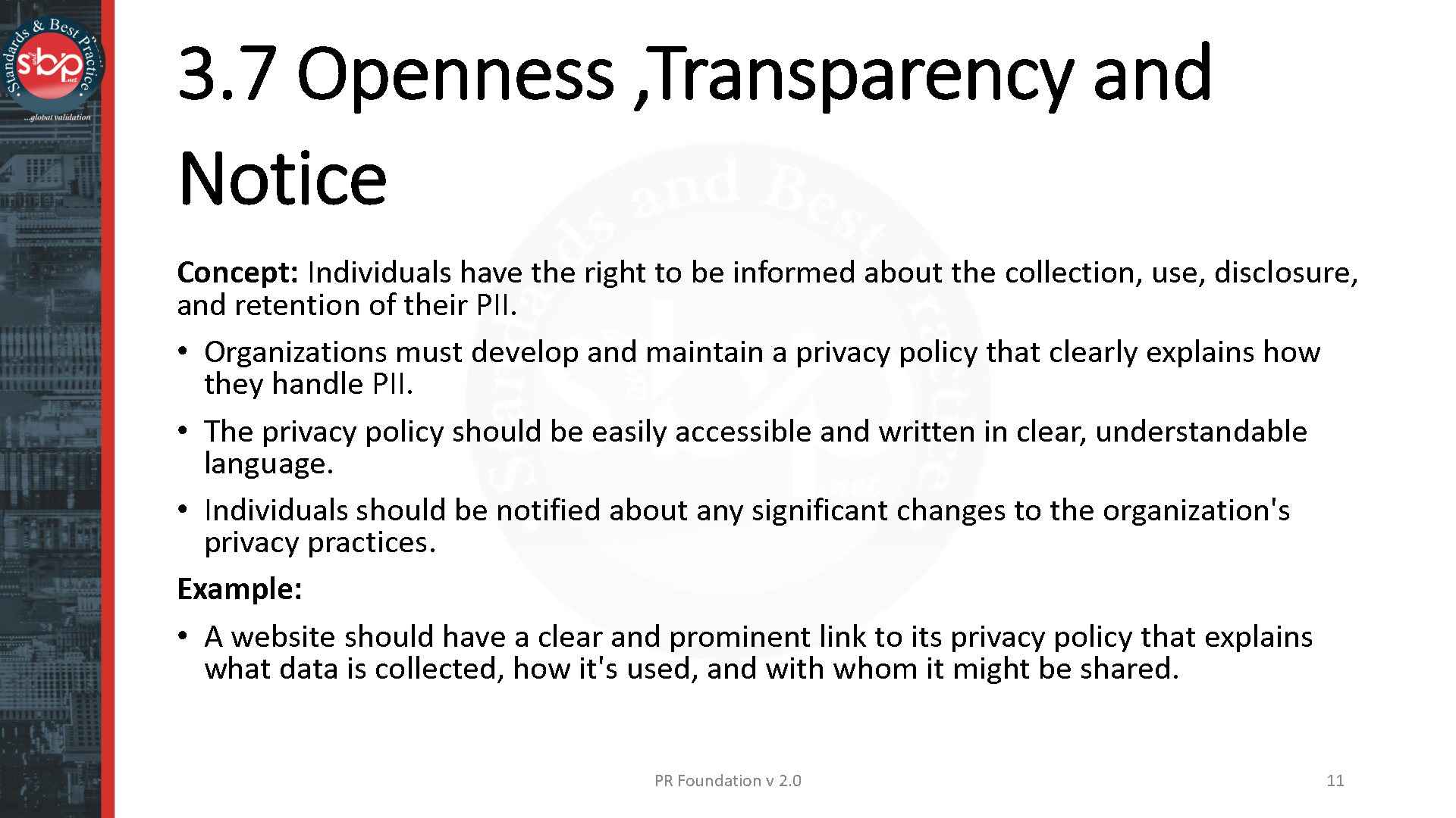 ISO 29100 v2 Mod 3 ISO 29100 v2 Module 3_Page11 – Standards and Best ...