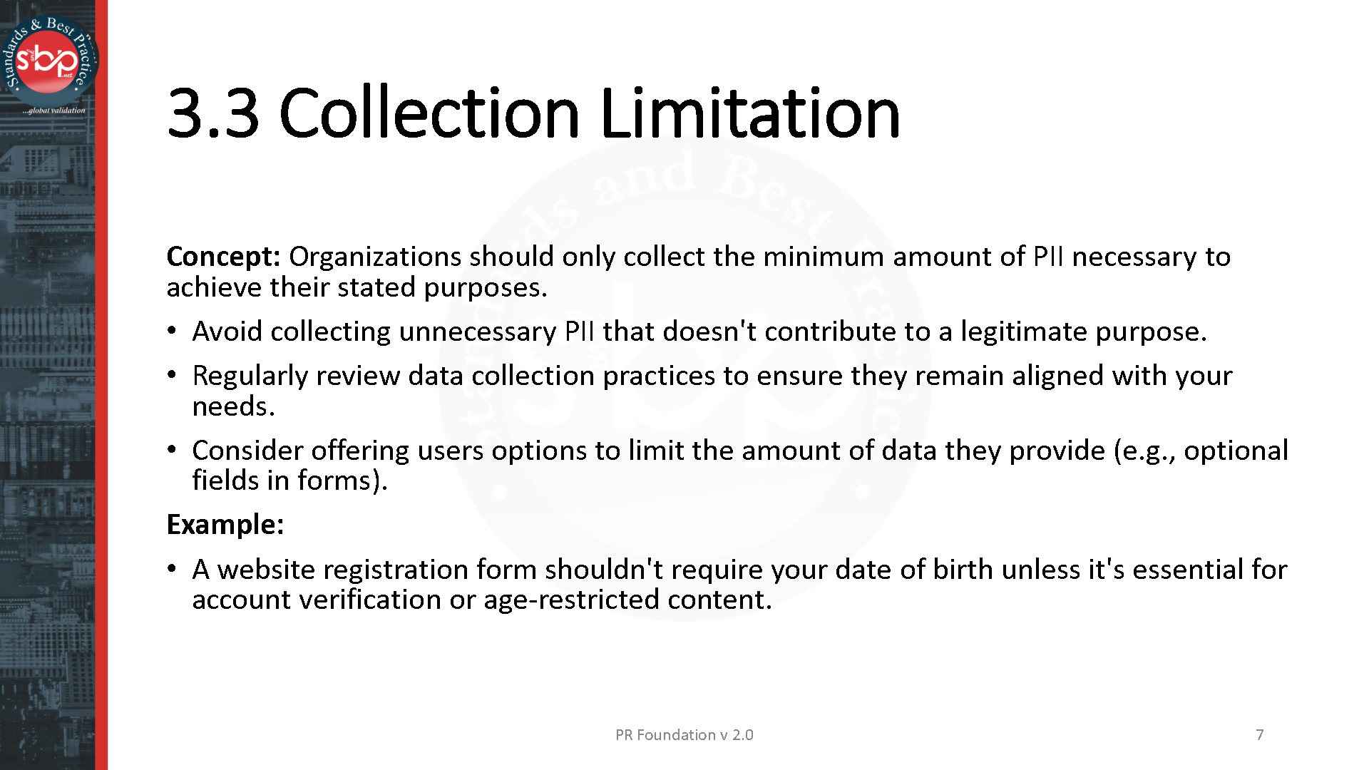 ISO 29100 v2 Mod 3 ISO 29100 v2 Module 3_Page7 – Standards and Best ...