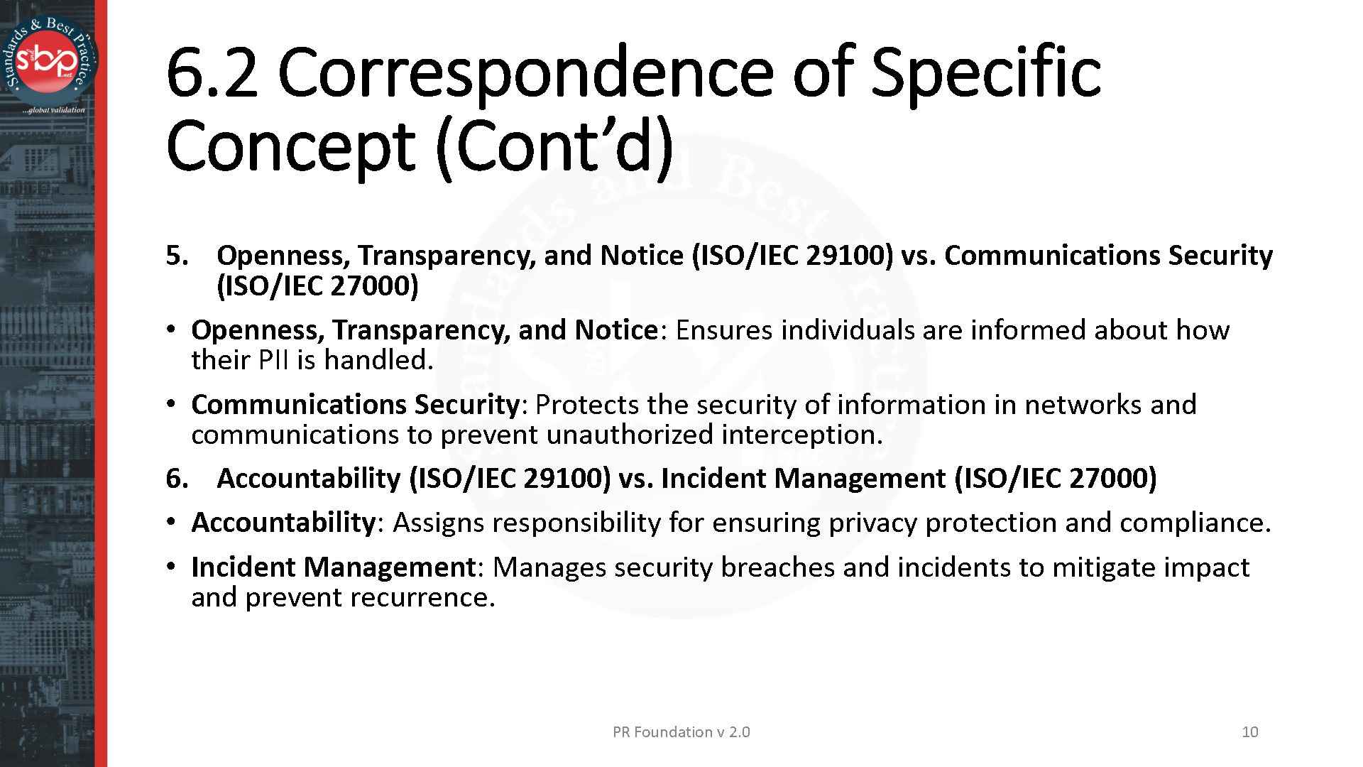 ISO 29100 v2 Mod 6 ISO 29100 v2 Module 6_Page10 – Standards and Best ...