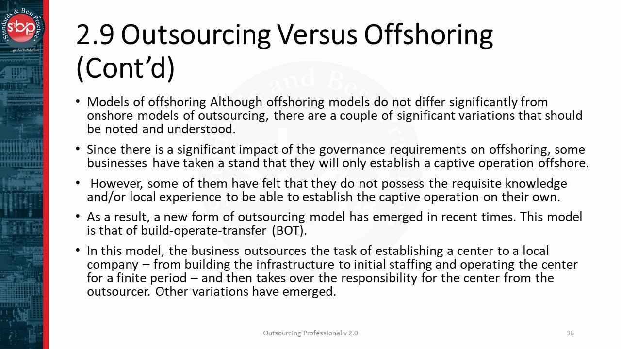 ISO 37500 Mod 2 Slide36 – Standards and Best Practice (SandBP)