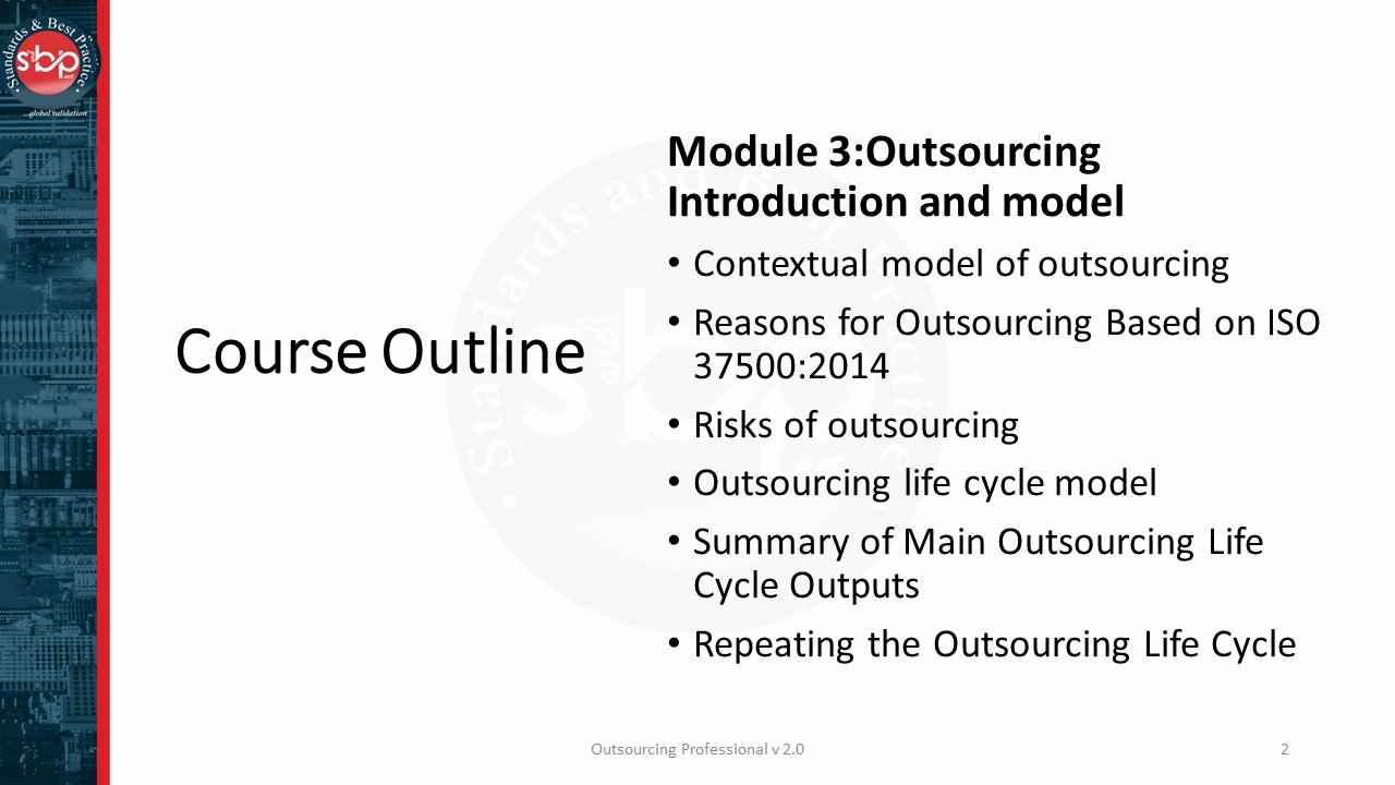 ISO 37500 Mod 3 Slide2 – Standards and Best Practice (SandBP)