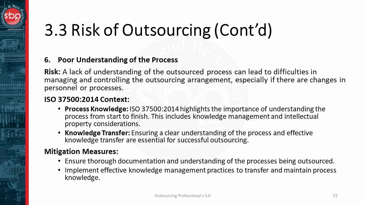 ISO 37500 Mod 3 Slide23 – Standards and Best Practice (SandBP)