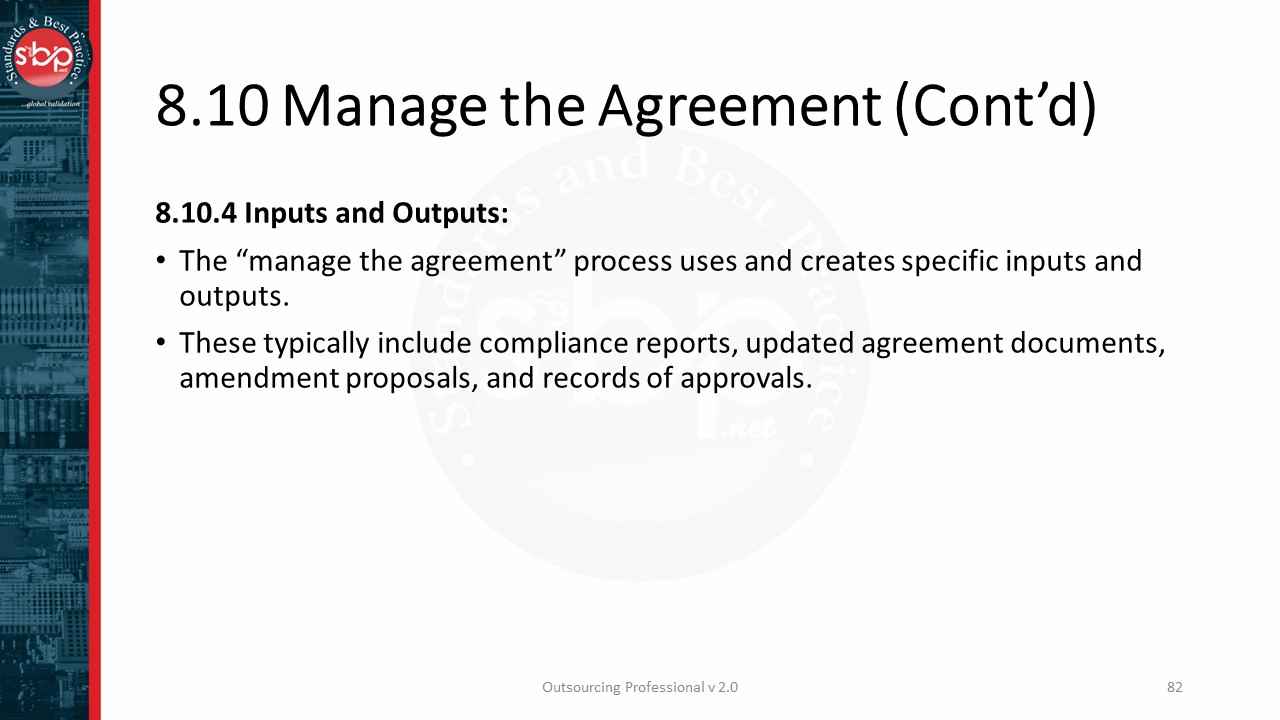 ISO 37500 Mod 8 Slide82 – Standards and Best Practice (SandBP)