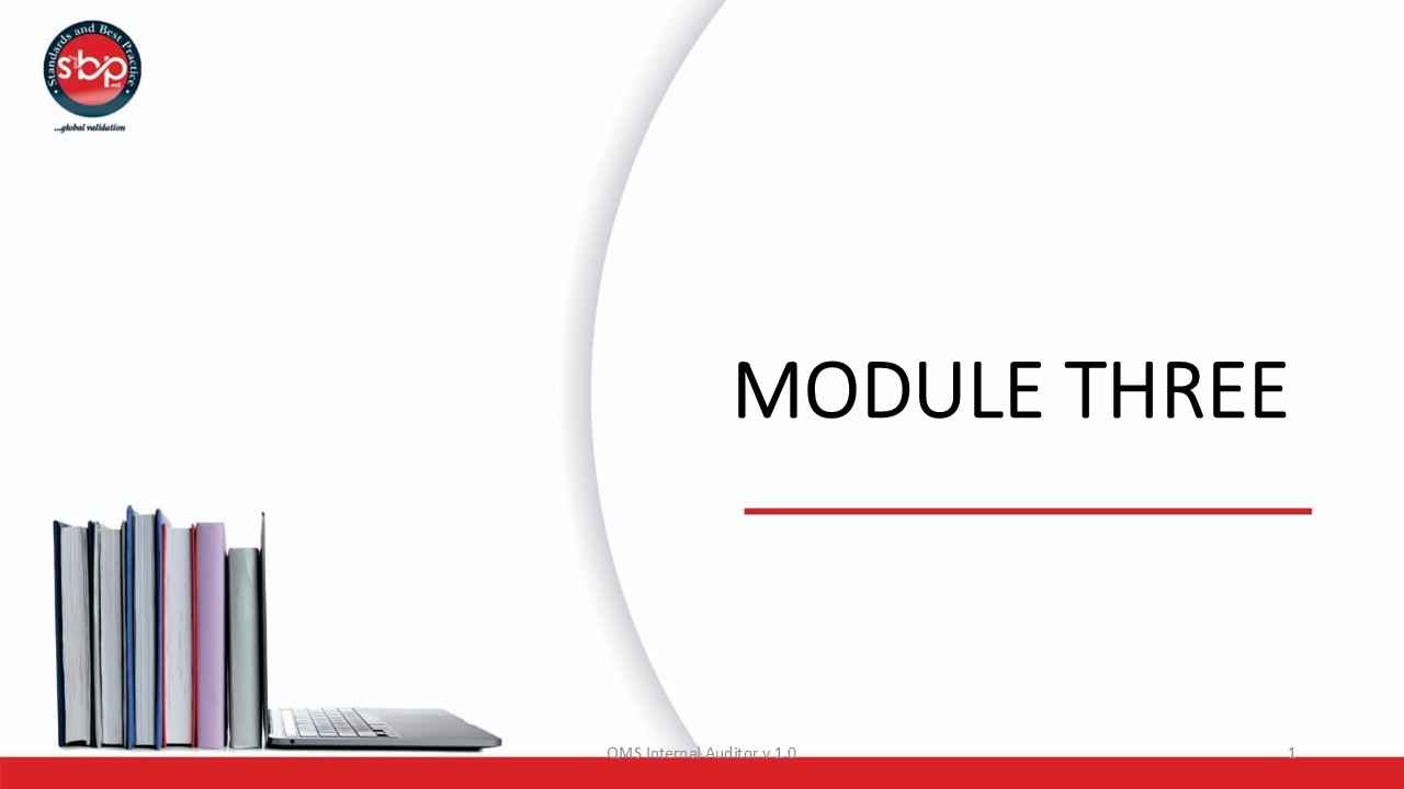 ISO 9001 IA Module 3 Slide1 – Standards and Best Practice (SandBP)