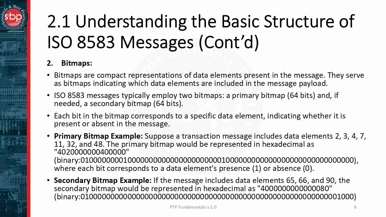 ISO 8583 Mod 2 Slide6 – Standards and Best Practice (SandBP)