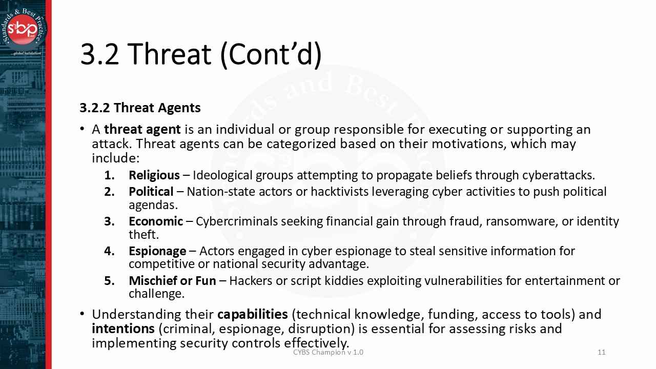 ISO 27032 CC Mod 3 Slide11 – Standards and Best Practice (SandBP)