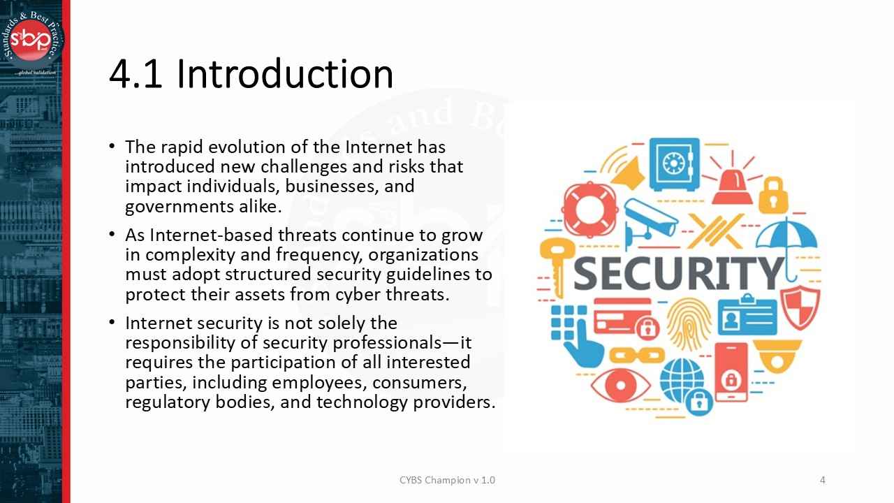 ISO 27032 CC Mod 4 Slide4 – Standards and Best Practice (SandBP)