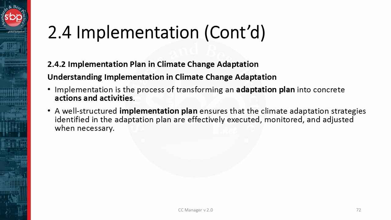 ISO 14090 MOD 2 Slide72 – Standards and Best Practice (SandBP)