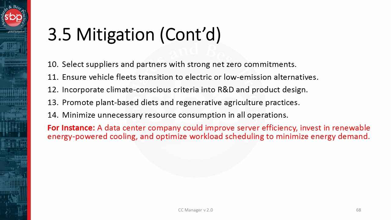 ISO 14090 MOD 3 Slide68 – Standards and Best Practice (SandBP)
