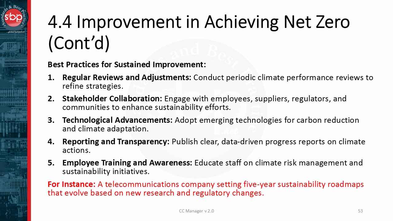 ISO 14090 MOD 4 Slide53 – Standards and Best Practice (SandBP)