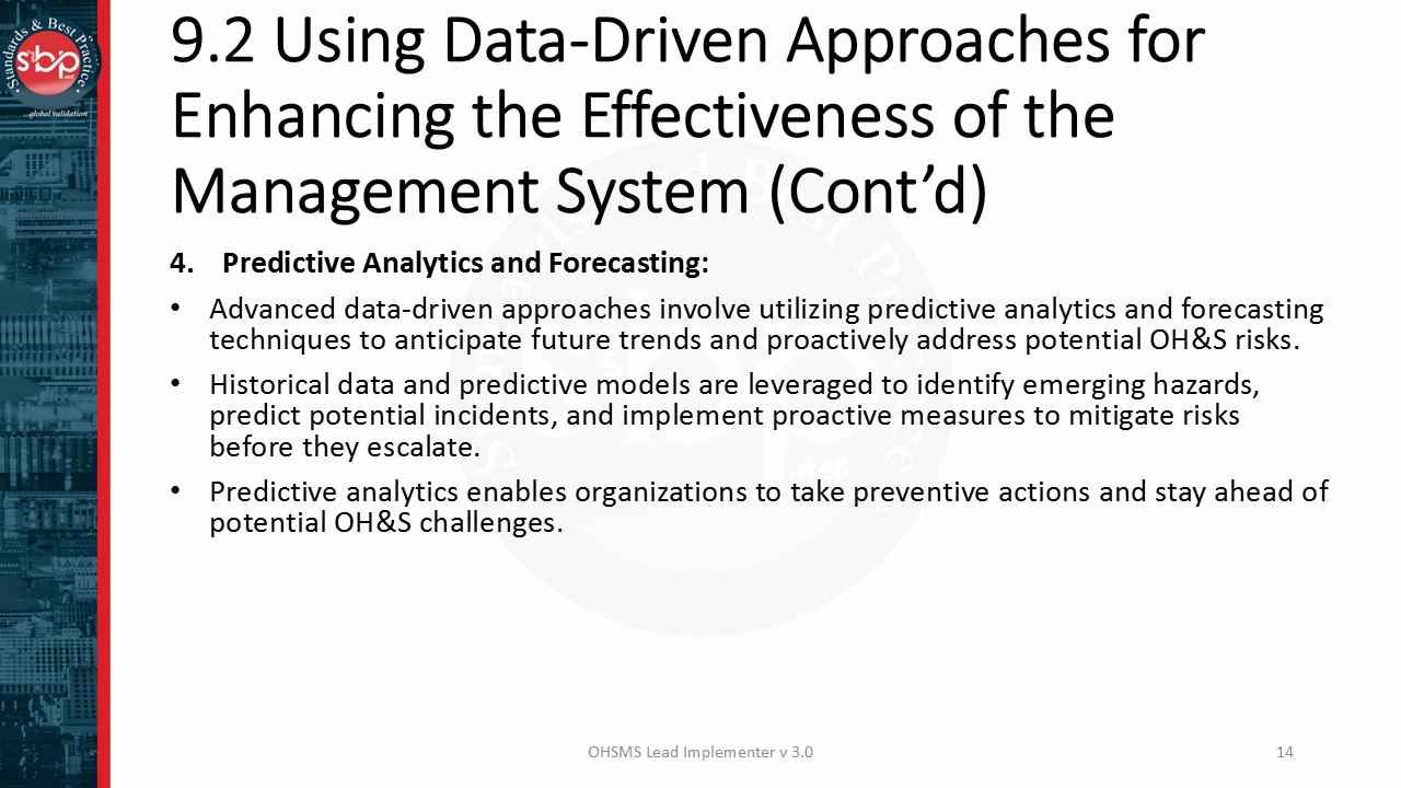 ISO 45001 LI MOD 9 v3 Slide14 – Standards and Best Practice (SandBP)