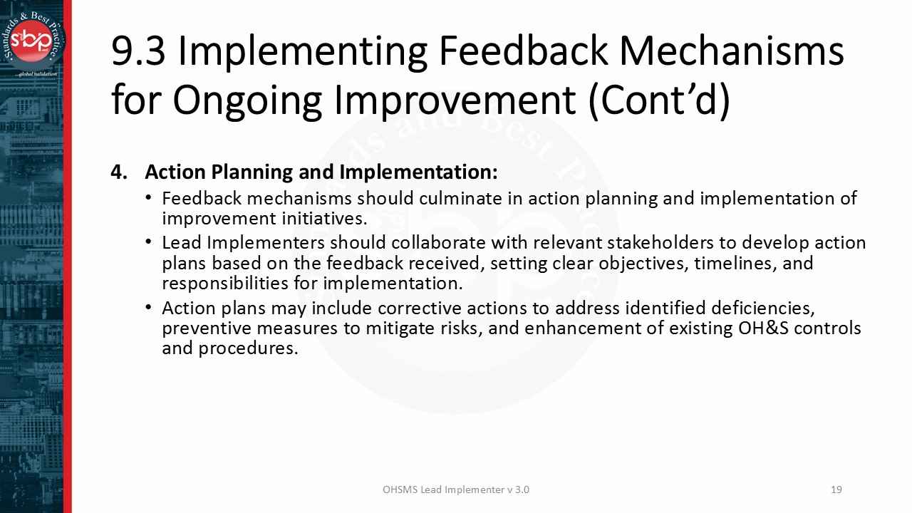 ISO 45001 LI MOD 9 v3 Slide19 – Standards and Best Practice (SandBP)