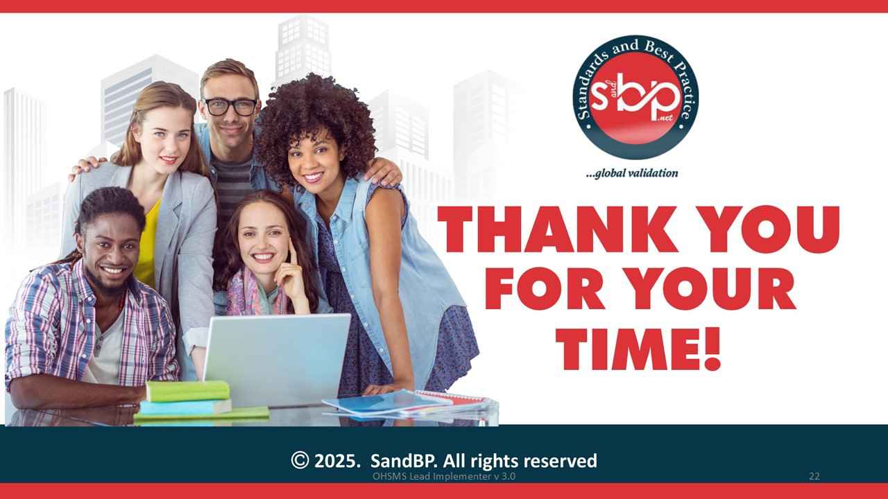 ISO 45001 LI MOD 9 v3 Slide22 – Standards and Best Practice (SandBP)