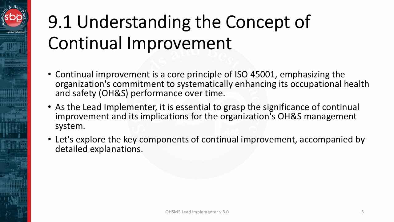 ISO 45001 LI MOD 9 v3 Slide5 – Standards and Best Practice (SandBP)