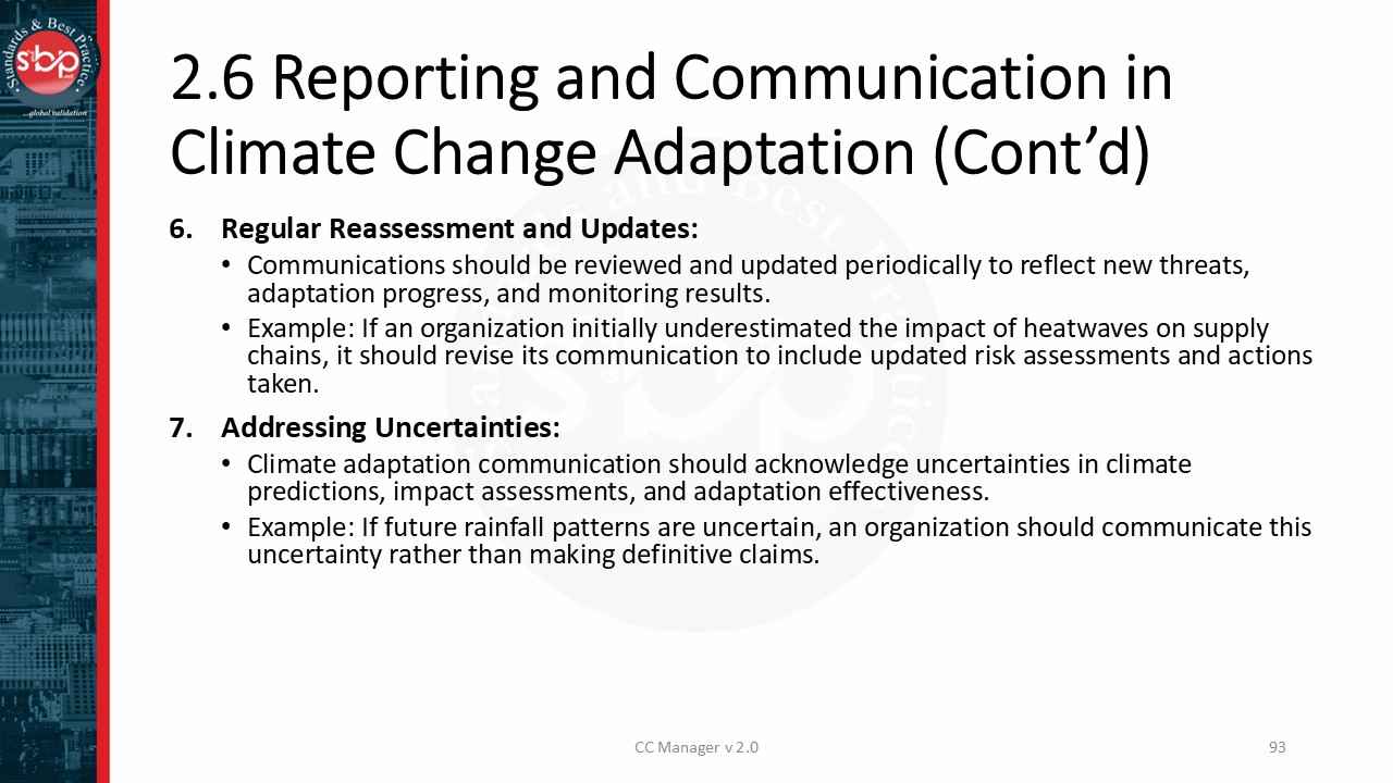 ISO 14090 Mod 2 Slide93 – Standards and Best Practice (SandBP)