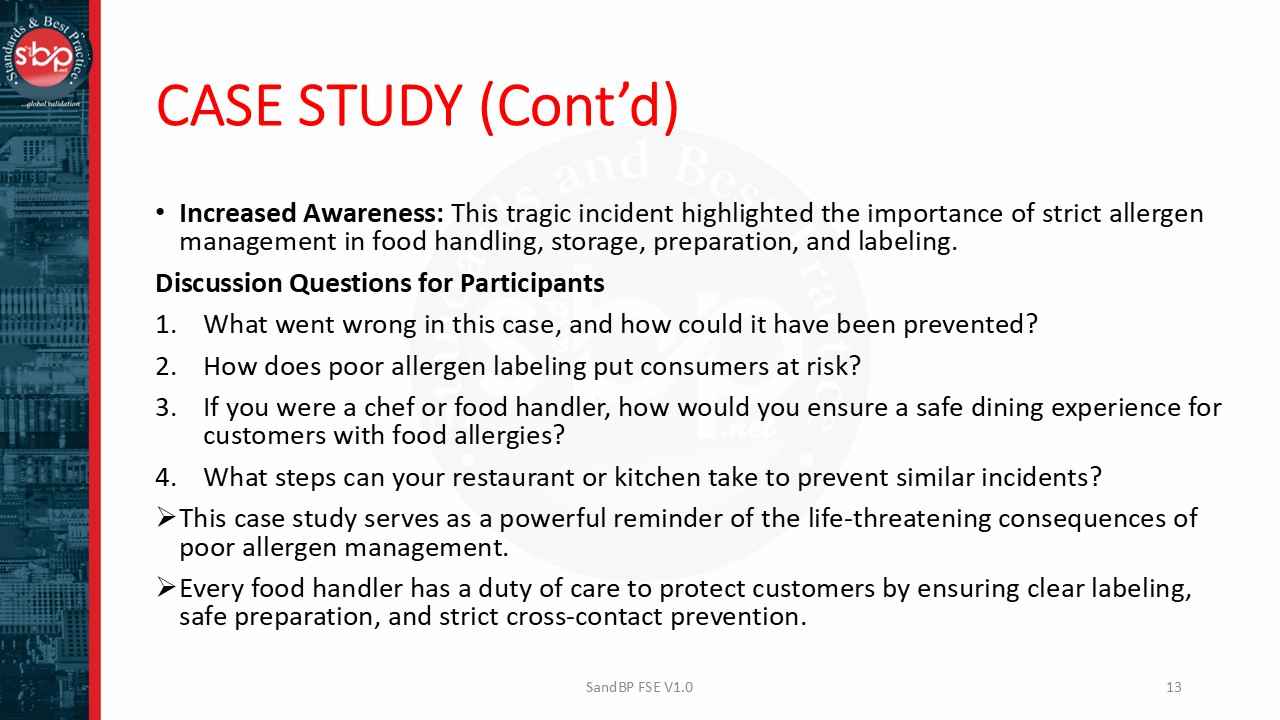 FSE MODULE 6 Slide13 – Standards and Best Practice (SandBP)
